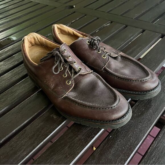 Filson | Shoes | Vintagefilson Moc Toe Waxed Leather Shoes 15 D Made In Usa | Poshmark